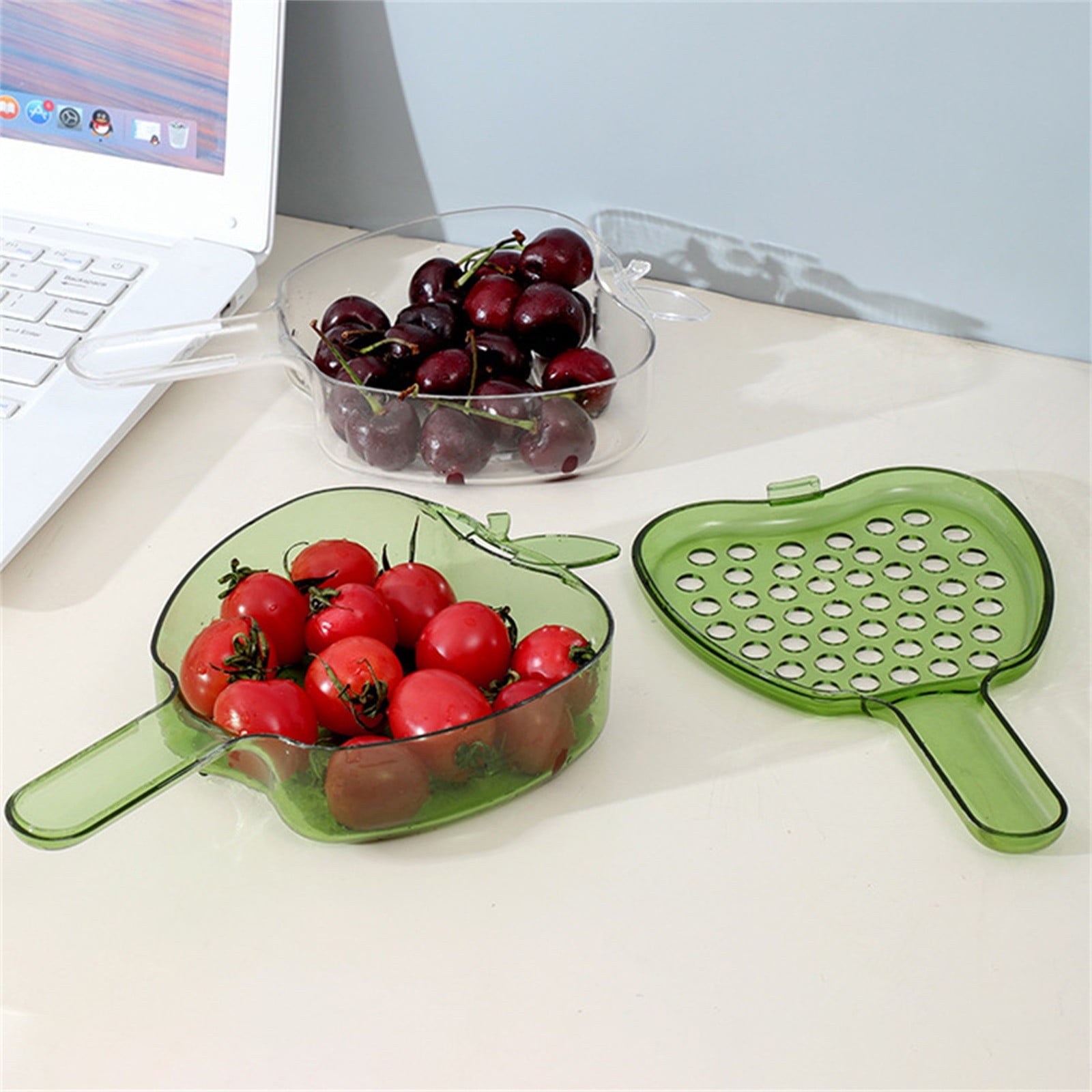 Hilingoto Kitchen Drain Rack, Draining Basket Drain Basket with Handle ...