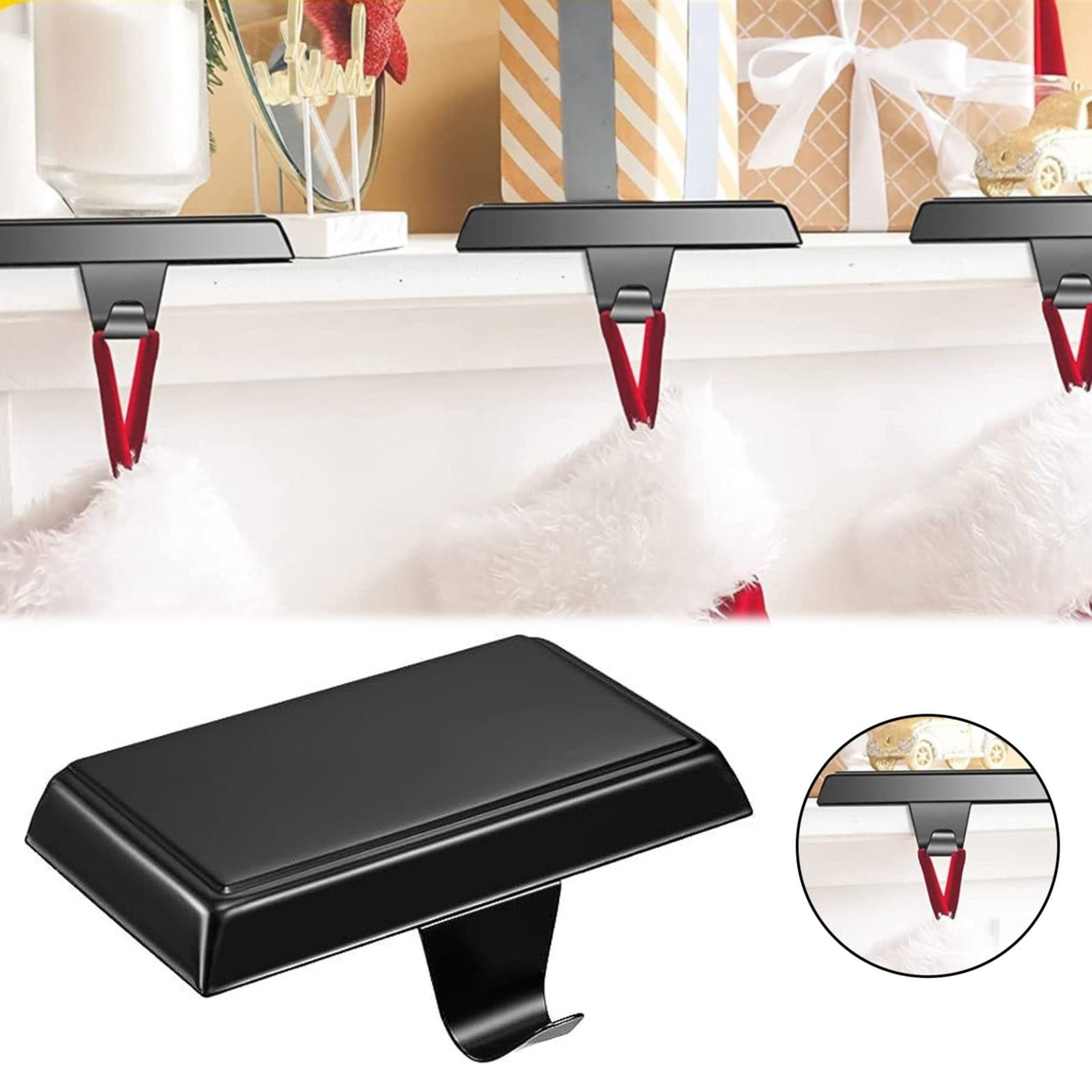 Hilingoto Metal Christmas Stocking Holders For Mantle Heavy Duty ...