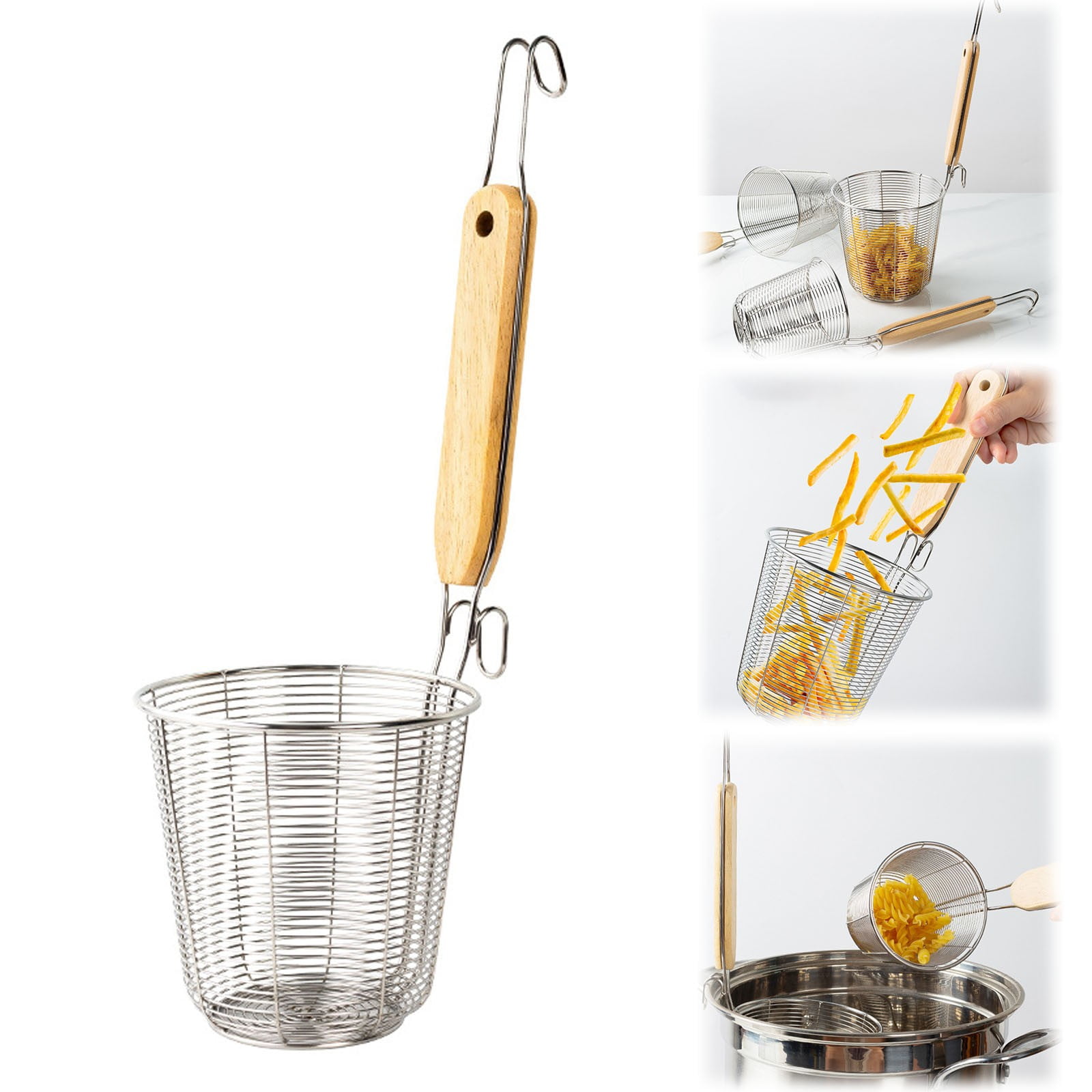Hilingoto Stainless Steel Noodle Scoop* Stainless Frying Line with ...