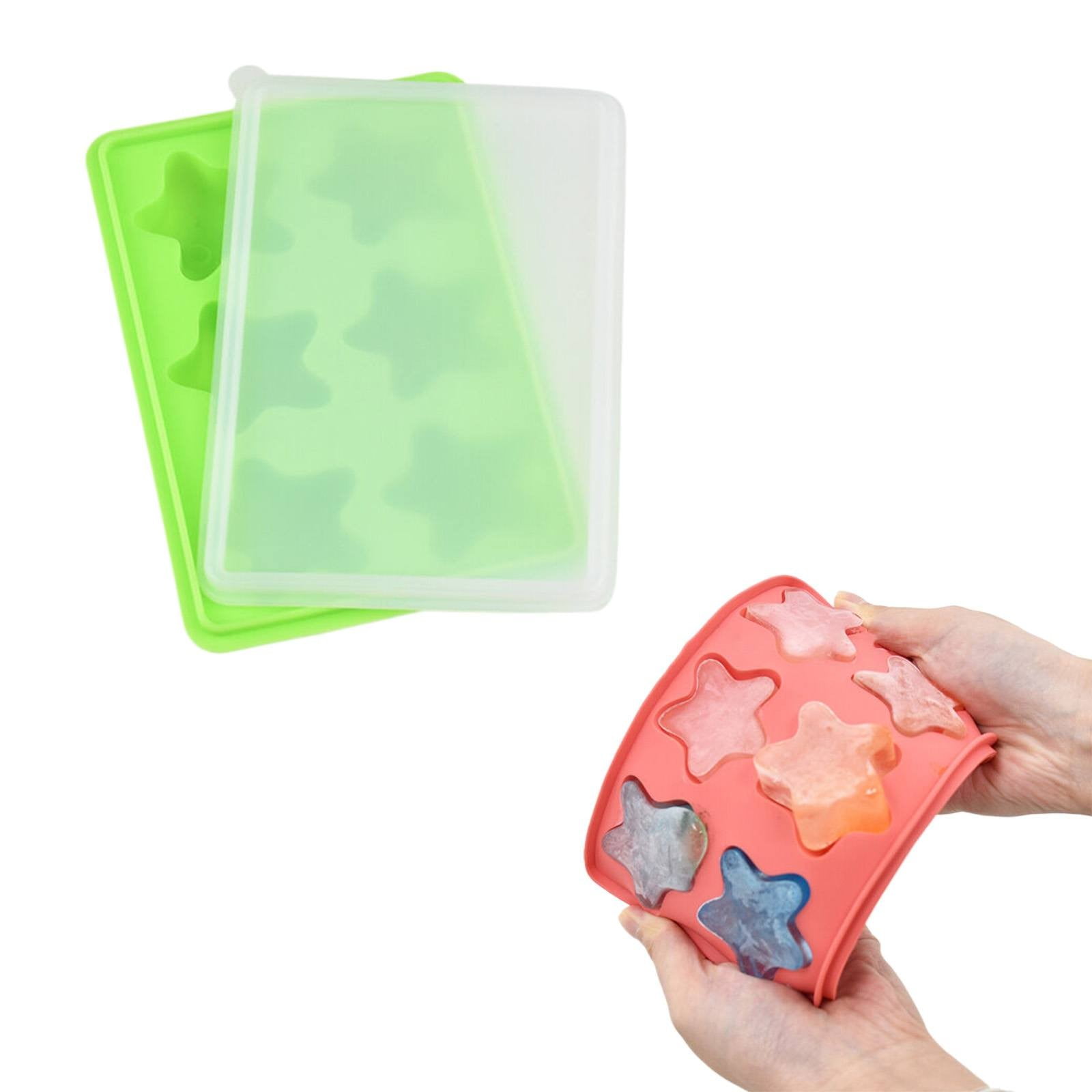 Hilingoto Starfish Ice Tray Home Ice Box Green* Shaped Ice Cube Trays ...