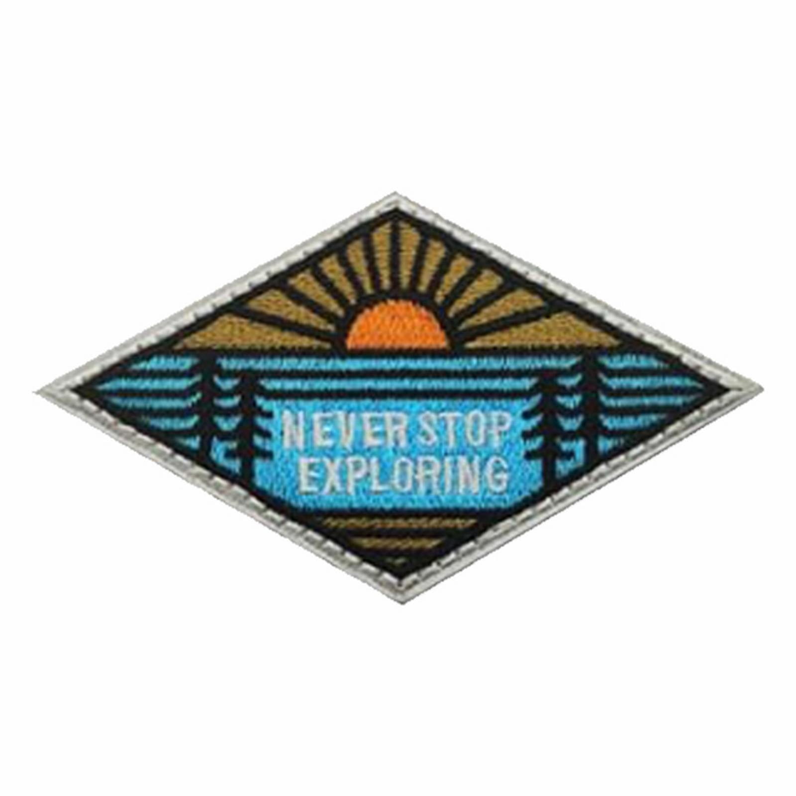 Hilingoto Sticker, Finally Home Patch Never Stop Exploring | Outdoor ...