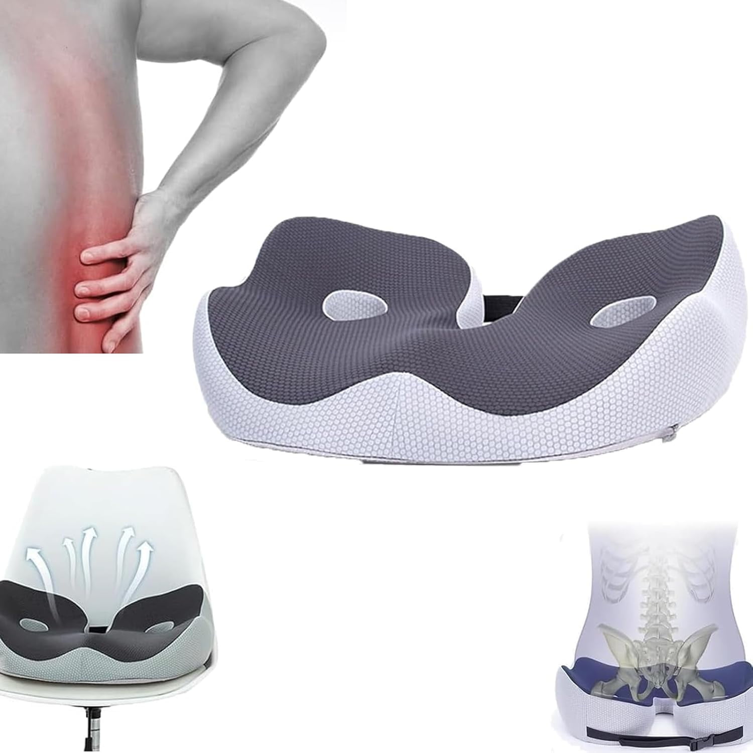 Hilipert Ergoseat, Hilipert Memory Foam Seat Cushion, Welnax ...