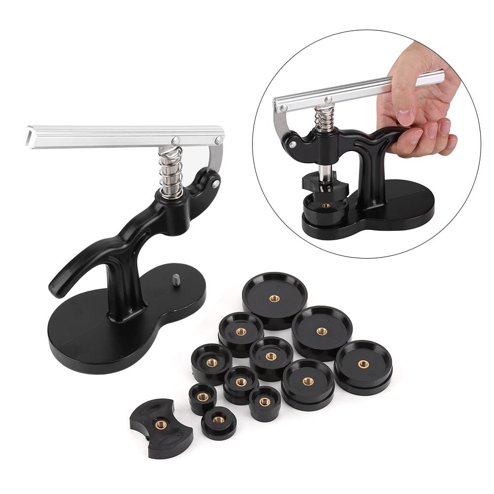 Hilitand Watch Case Press, Durable Metal ABS Handle, 12 Dies, Black ...