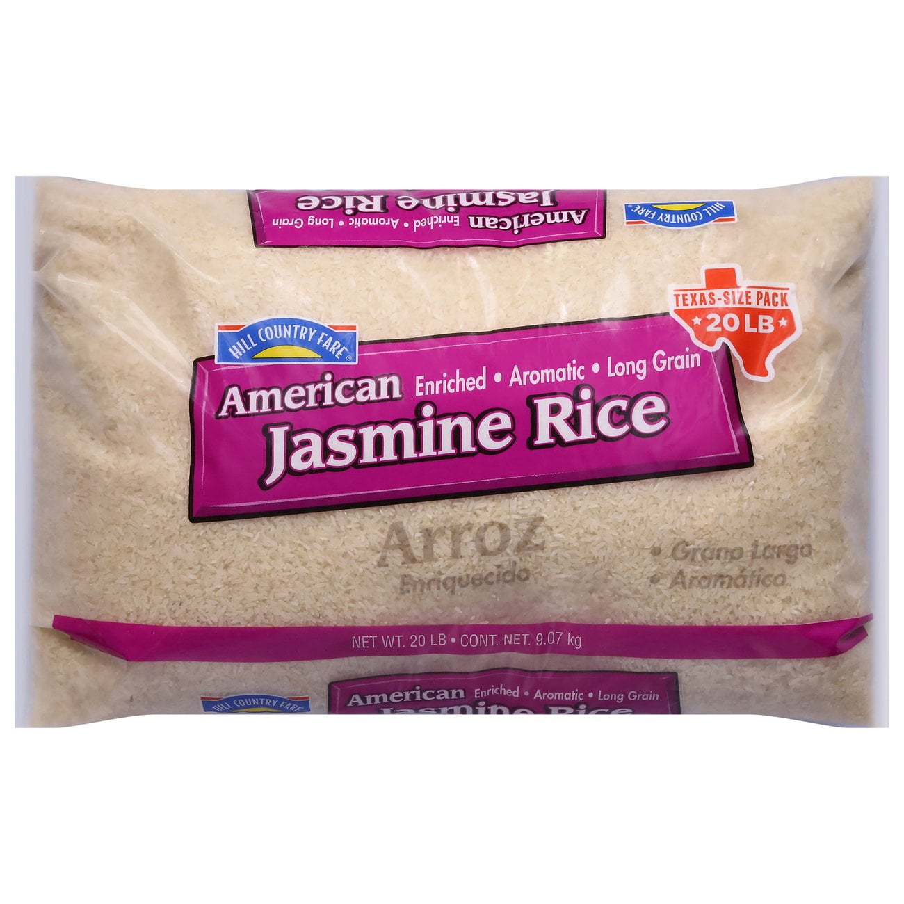Hill Country Fare American Jasmine Rice - Texas-Size Pack - 20 lbs ...