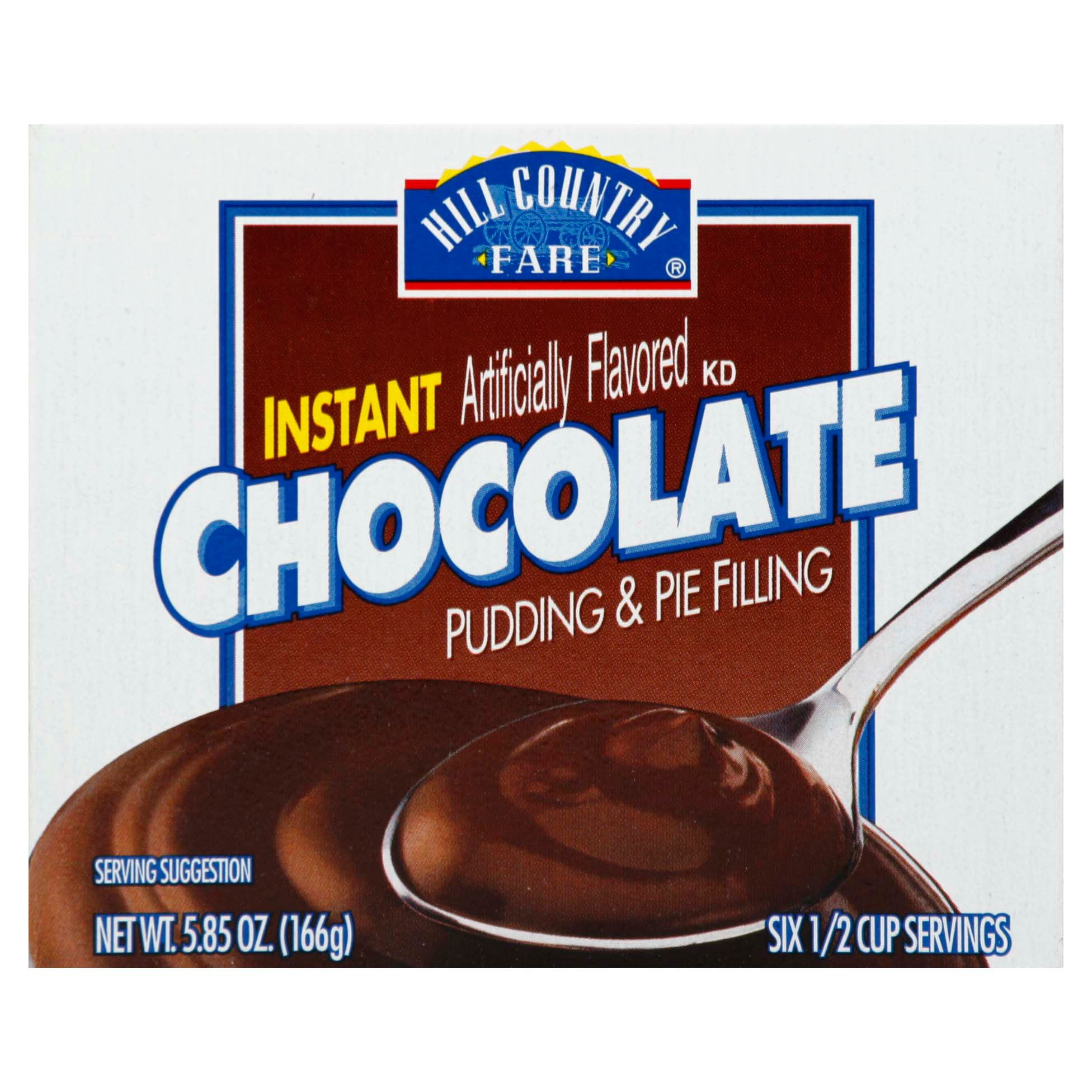 Hill Country Fare Chocolate Instant Pudding Mix - 5.85 oz Packaging May ...