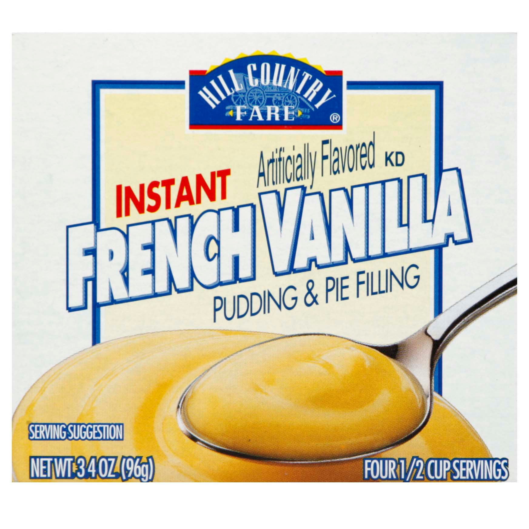 Hill Country Fare French Vanilla Instant Pudding Mix - 3.4 oz Packaging ...