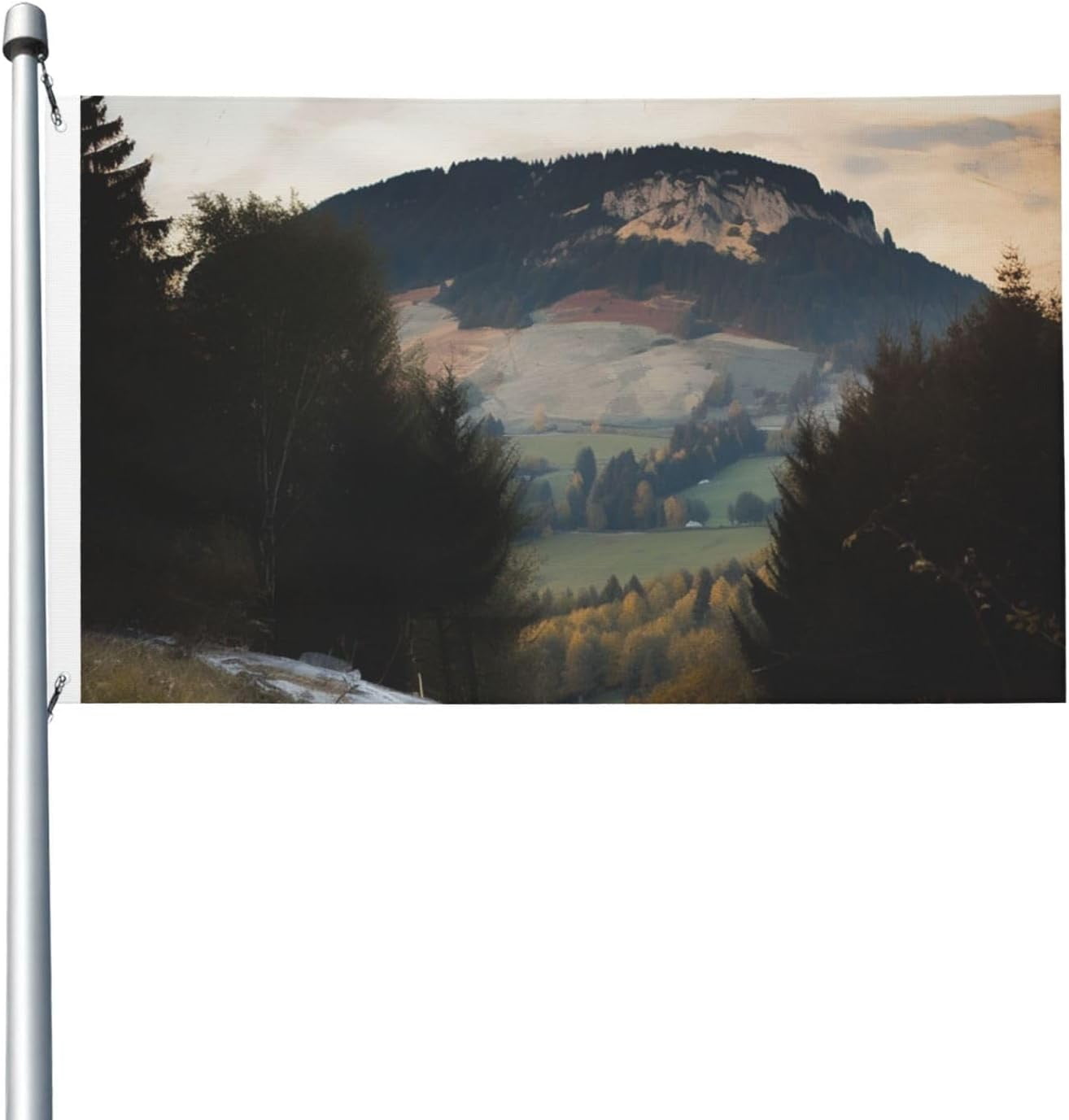 Hill Garden Flag Welcome Flags for Outside Holiday Banner with Brass ...