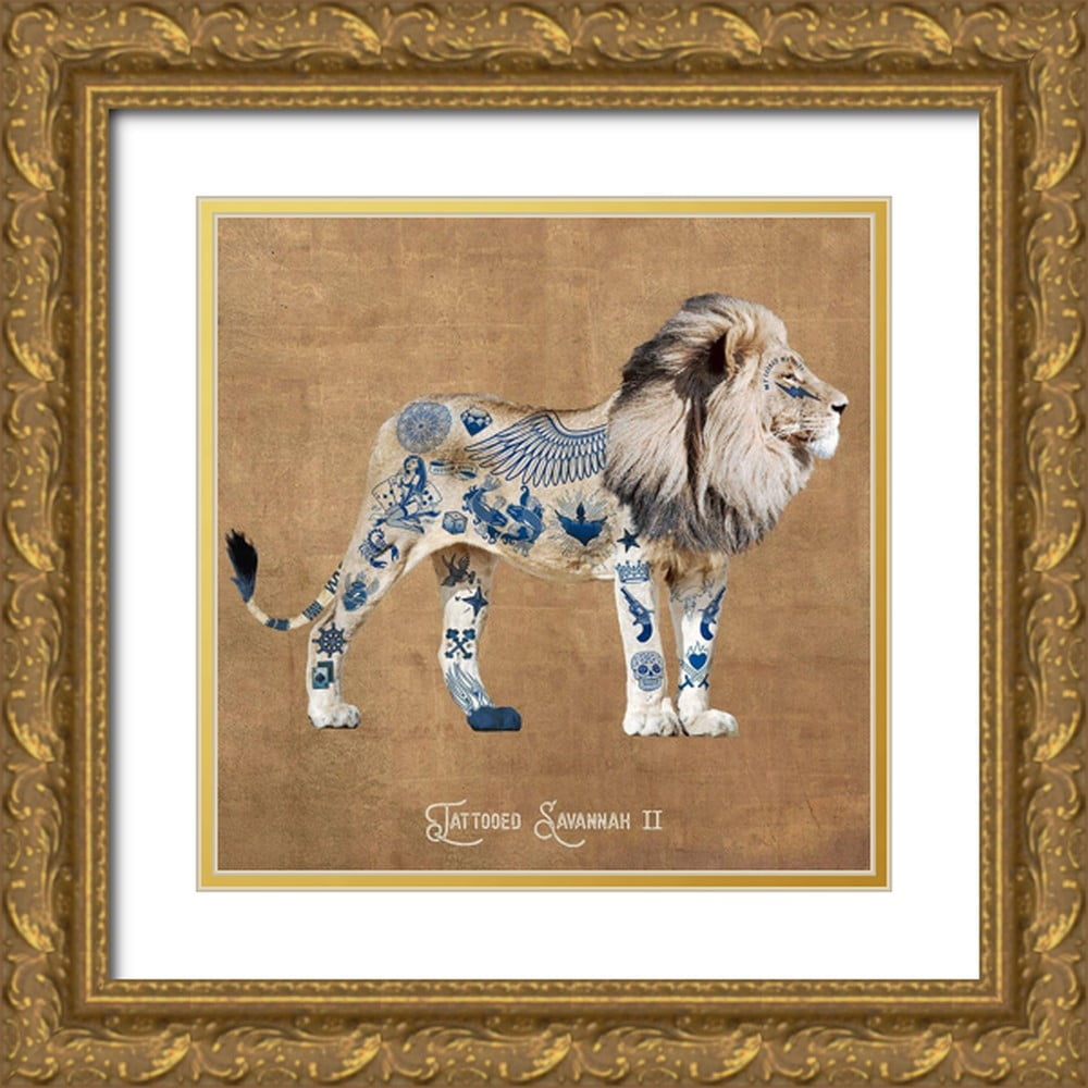 Hill, Steven 20x20 Gold Ornate Wood Framed with Double Matting Museum ...