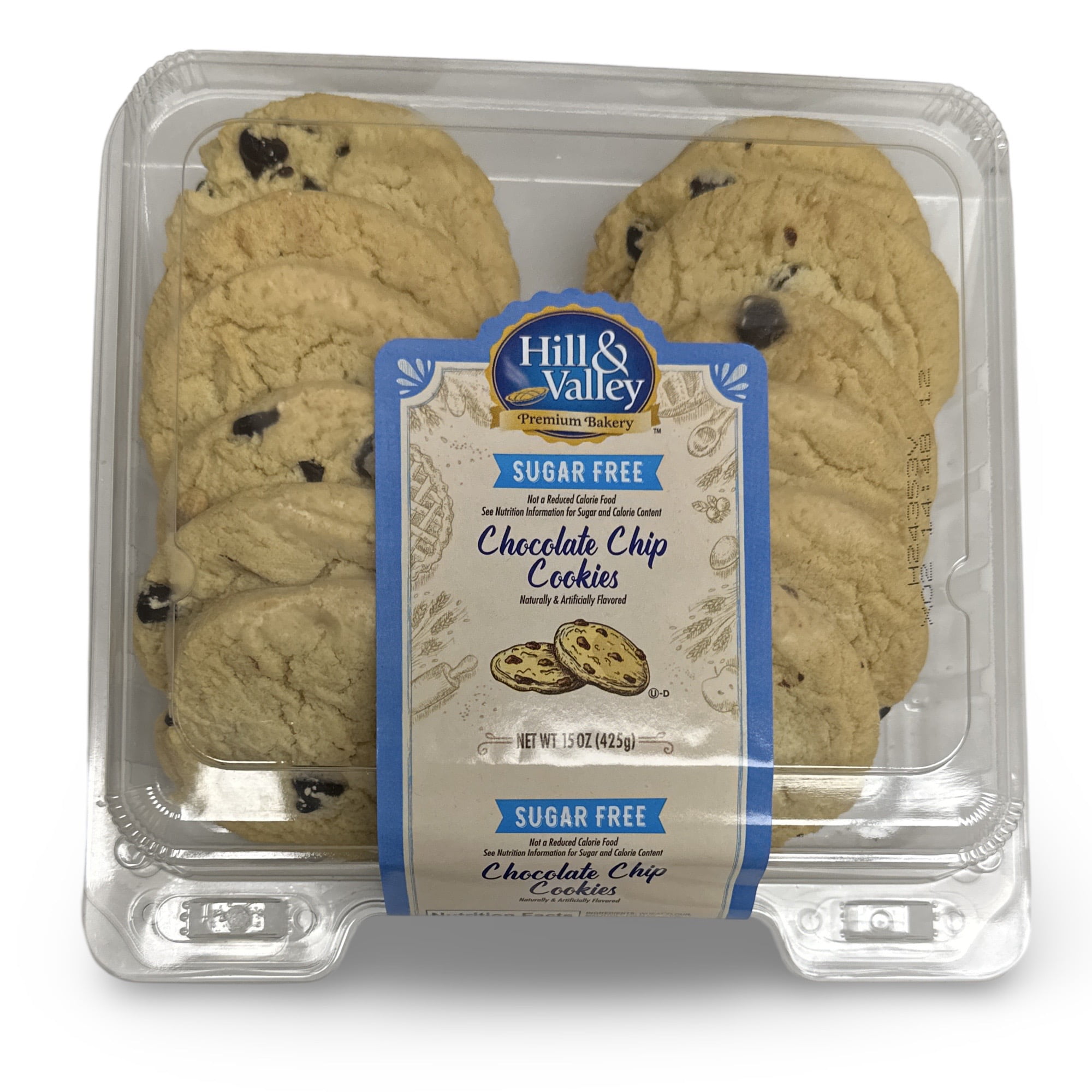 Hill & Valley Sugar Free Chocolate Chunk Cookies | 15 Ounce | 2-Pack ...