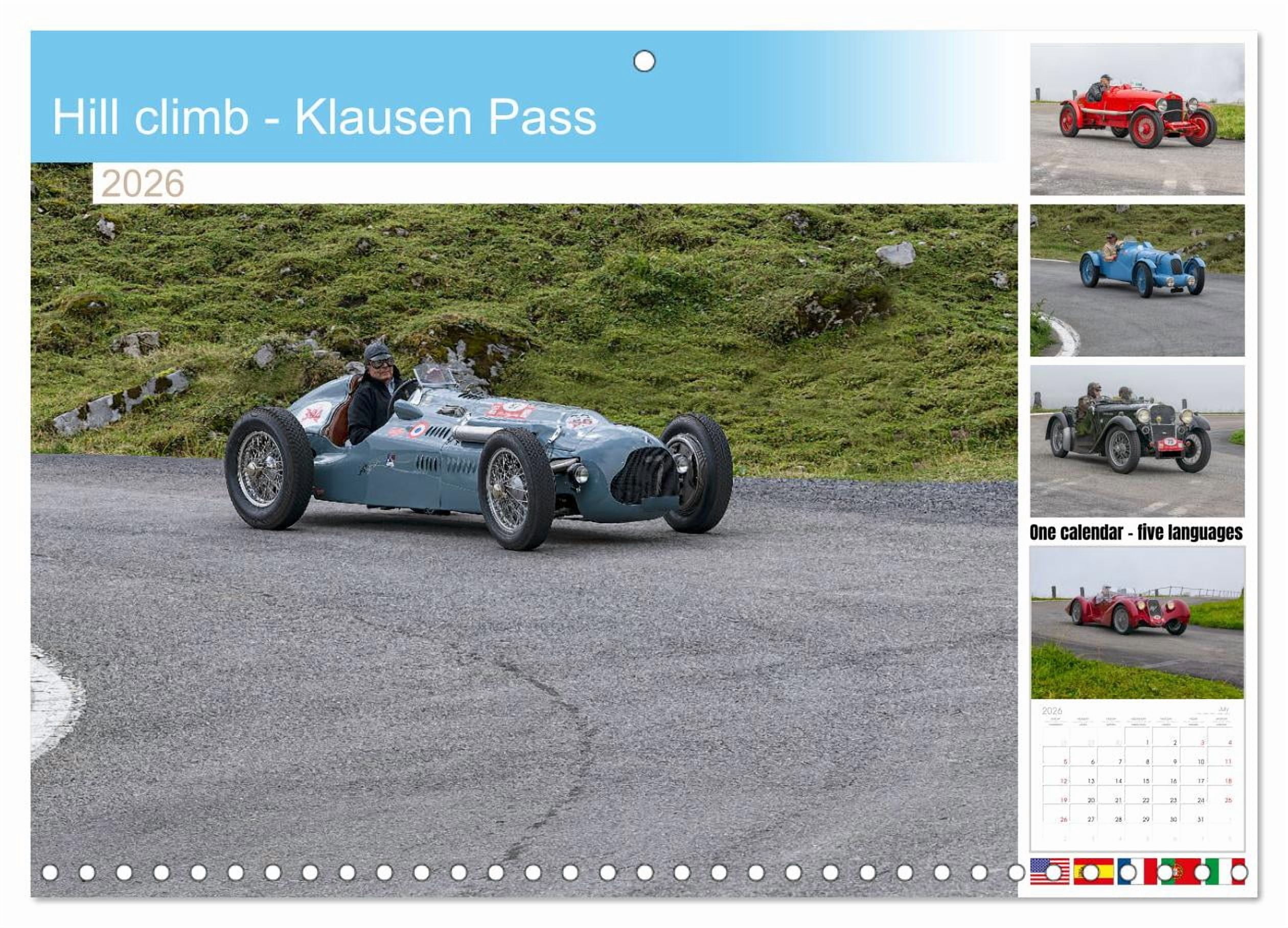 Hill climb - Klausen Pass (Monthly Wall Calendar 2026 16.5 x 23.4 (open ...