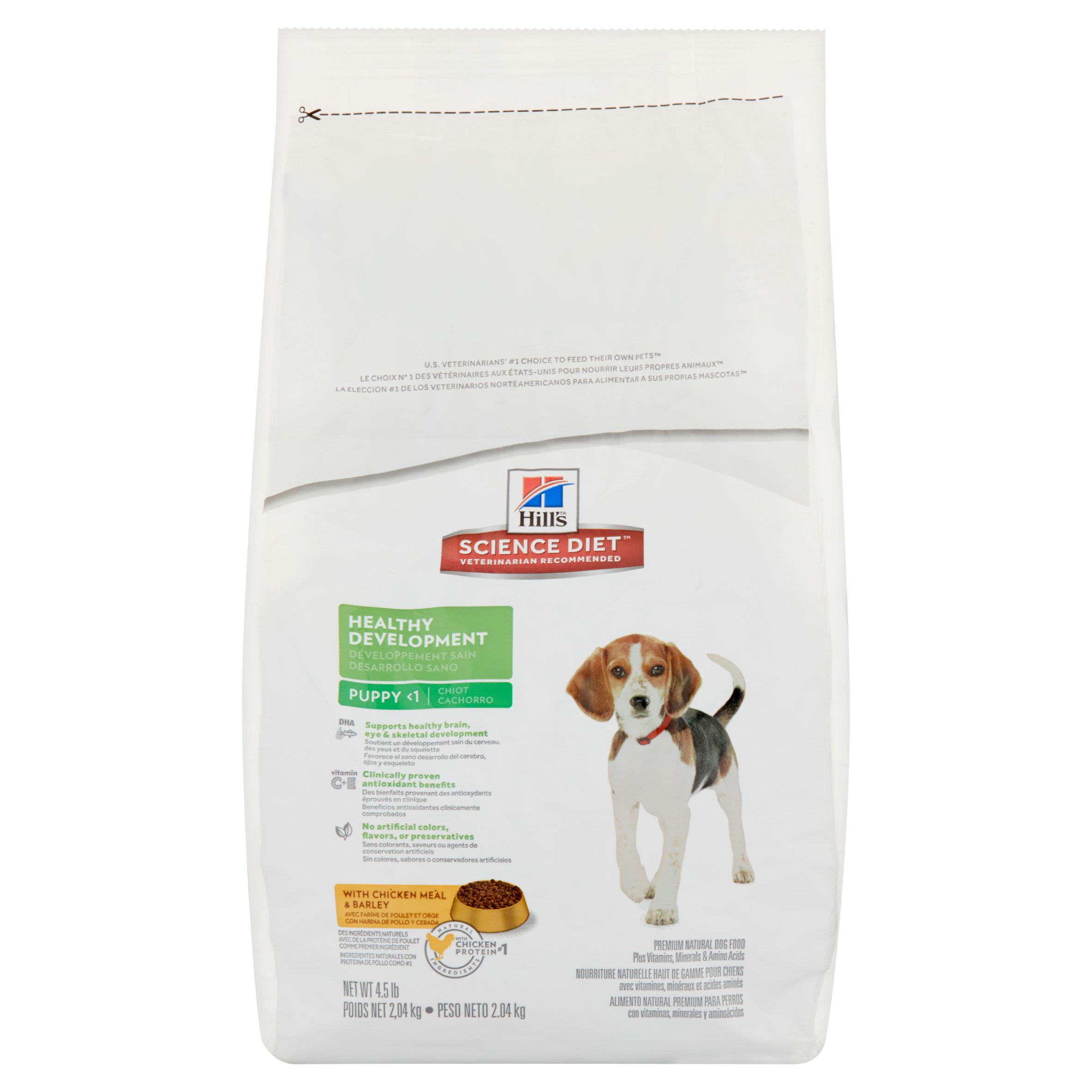 Hill's Science Diet Dry Puppy Food - Chicken Meal & Barley Recipe ...