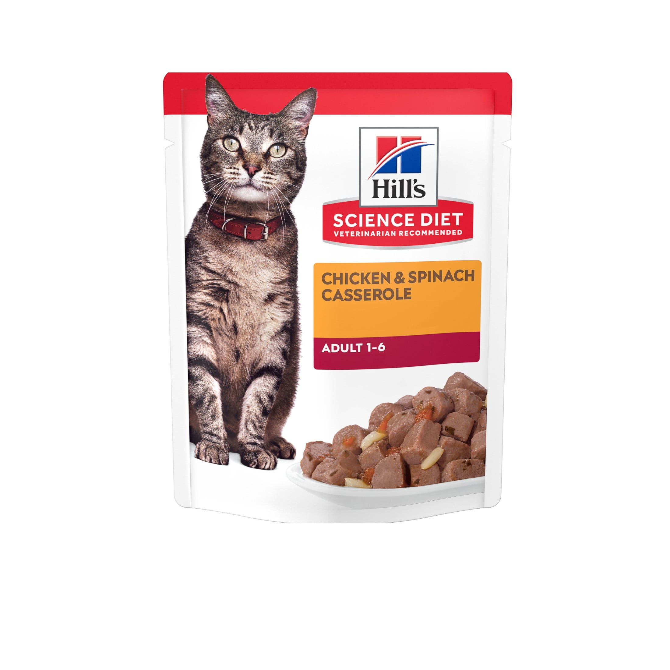 Hill's Science Diet Chicken Casserole Wet Cat Food, 2.8oz Pouch 24pk ...
