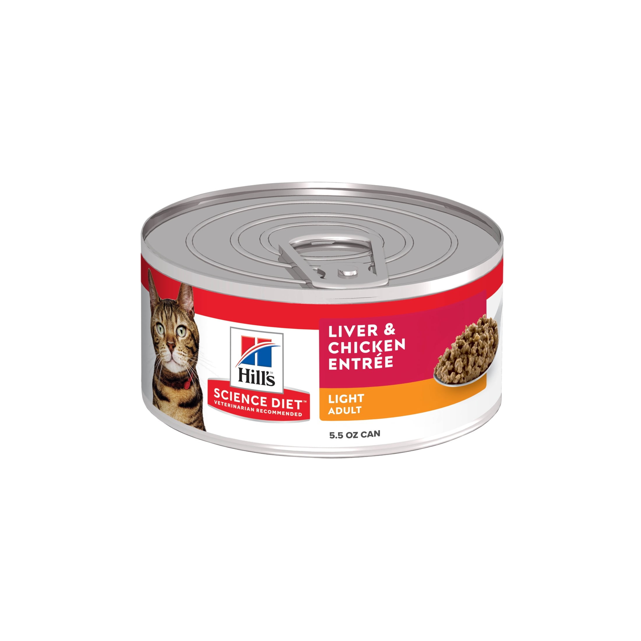 Hill's Science Diet Light Liver & Chicken Wet Cat Food, 5.5oz Can 24pk ...