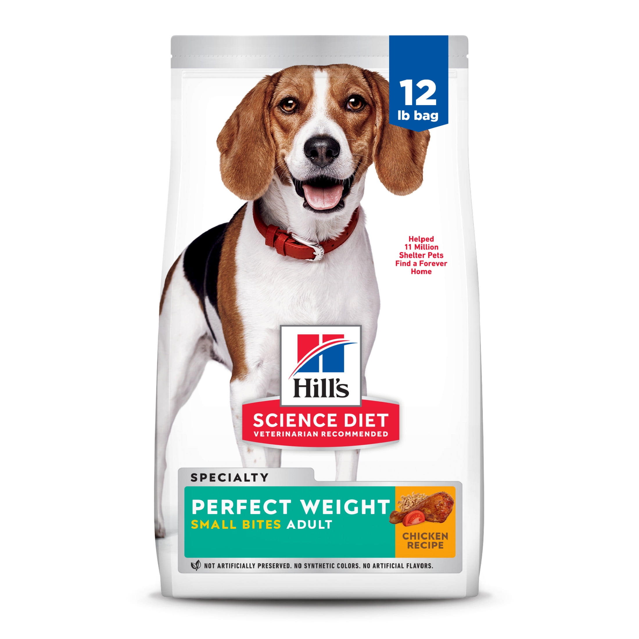 Hill's Science Diet Perfect Weight Small Bites Chicken Dry Dog Food ...