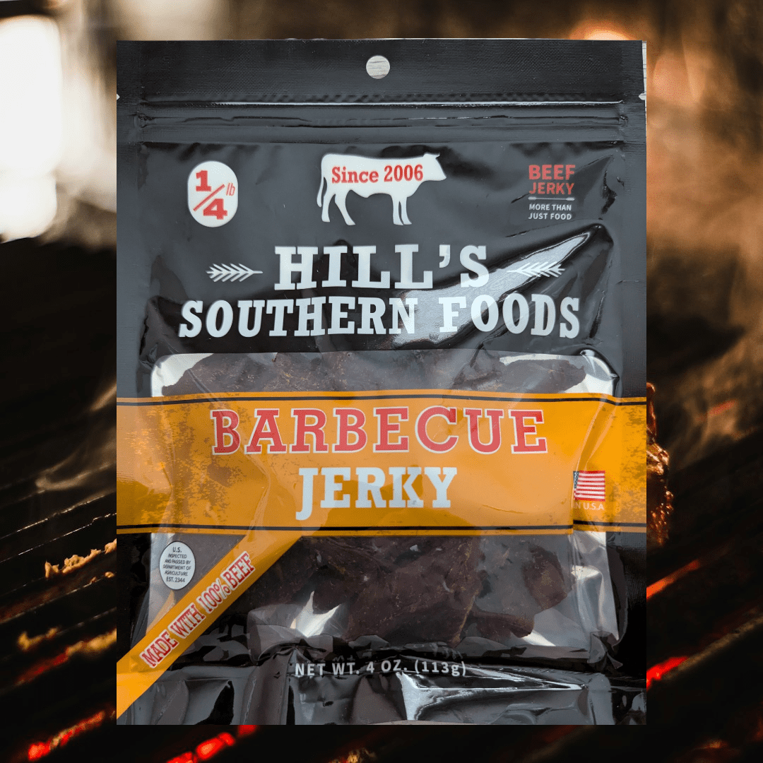 Hill's Southern Foods Savory Barbecue Jerky, Made With 100% Pure Beef ...