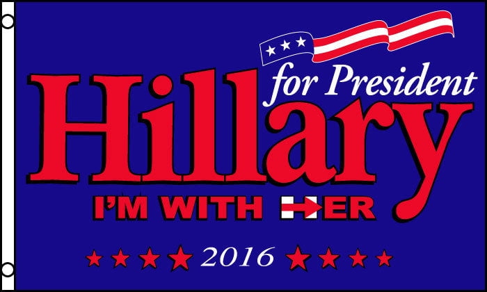 Hillary 2016 3x5ft Flag Poly - Walmart.com