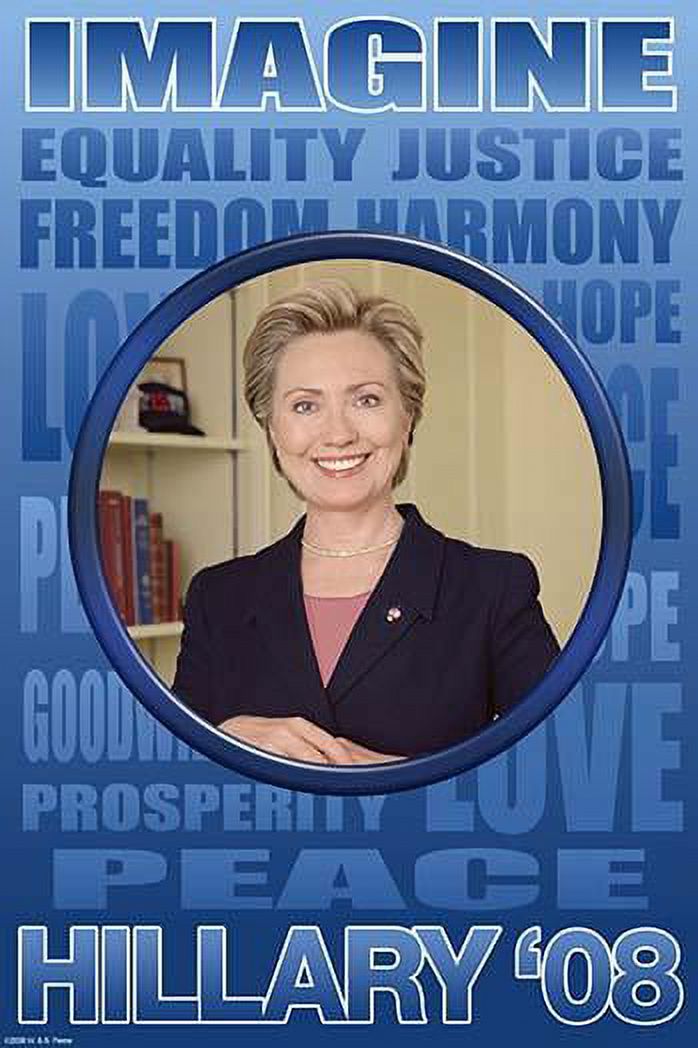 Hillary Clinton For President- Fine Art Canvas Print (20" x 30 ...