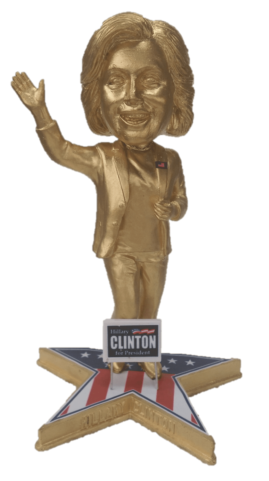 Hillary Clinton Presidential Gold Version Bobblehead - Walmart.com