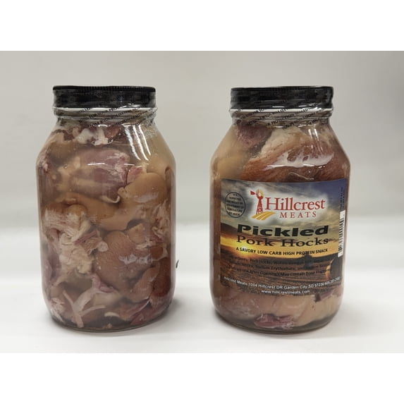 Hillcrest Meats Pickled pork Hocks Large 2 Glass Jar Set - Walmart.com