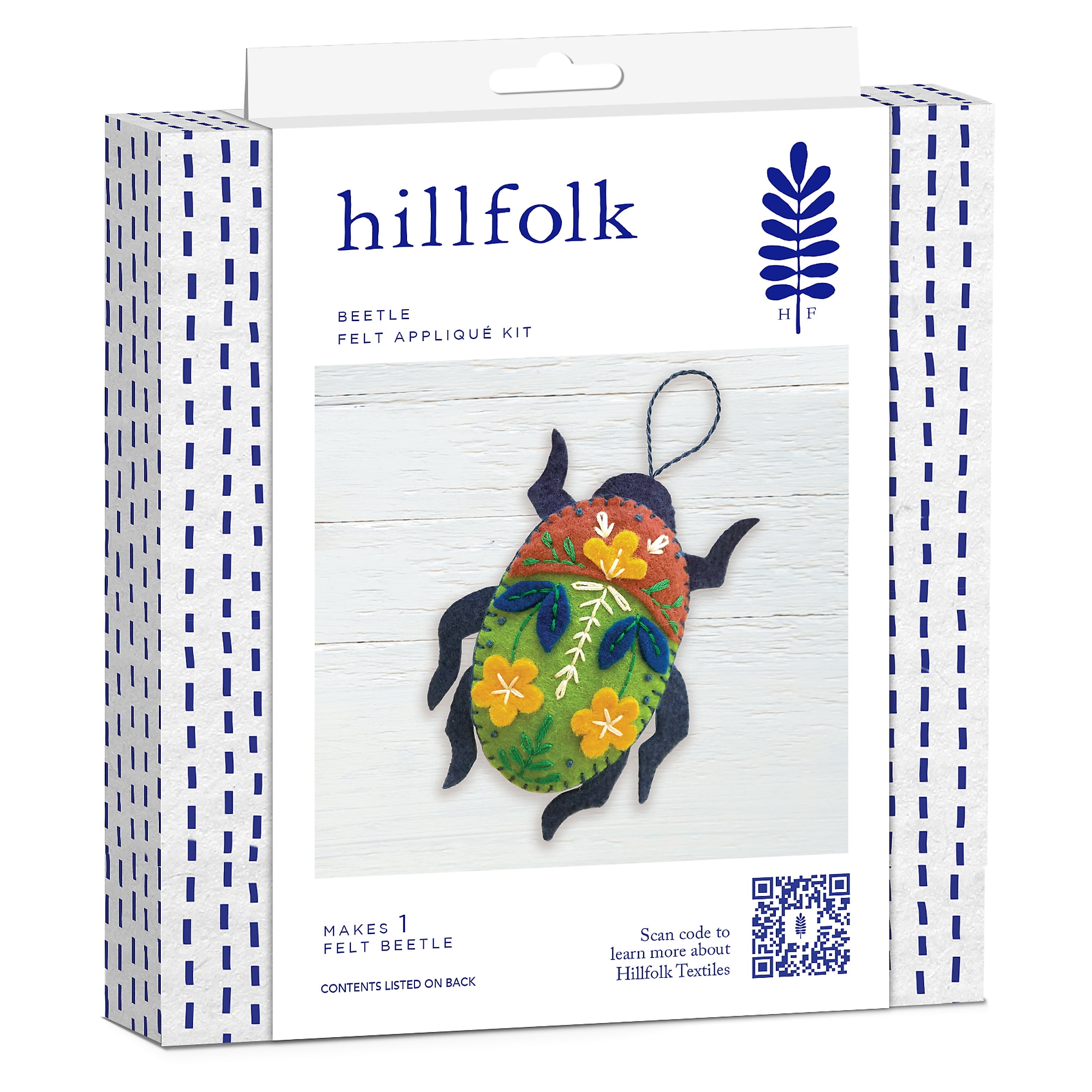 Hillfolk Appliqued Felt Beetle Kit- Includes Diecut Felt Pieces ...