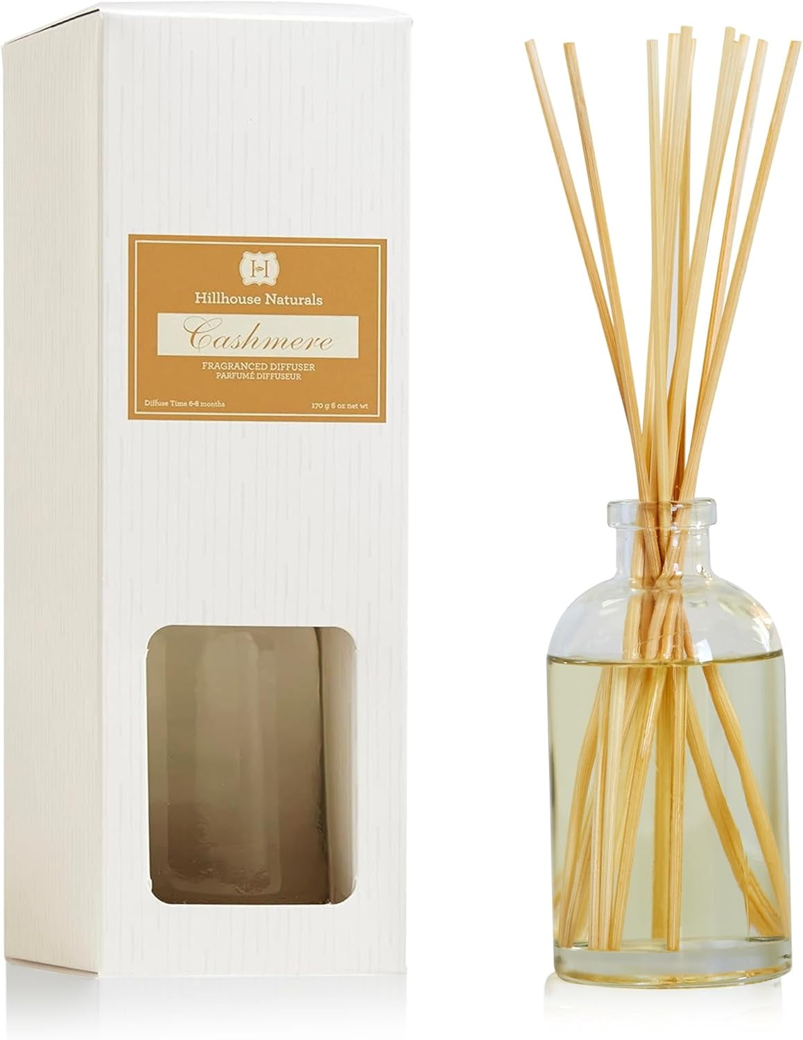 Hillhouse Naturals Reed Diffuser Set - Cashmere Scent Diffuser - Reed ...