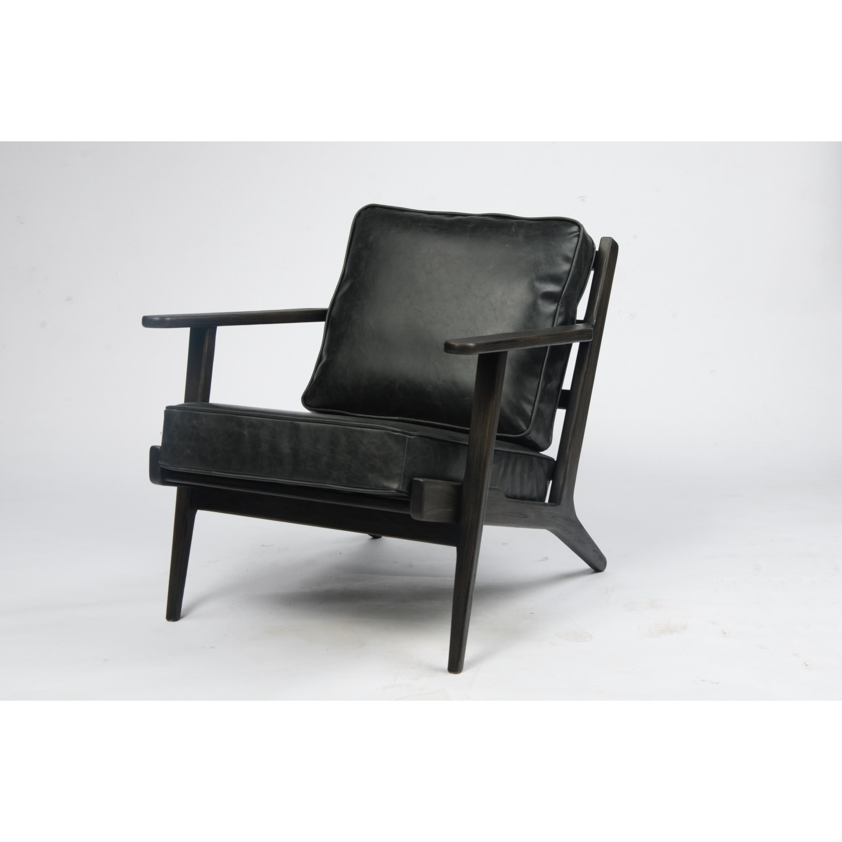 Hilliard Brooks Arm Irondale Lounge Chair, Black Wash Weathered ...