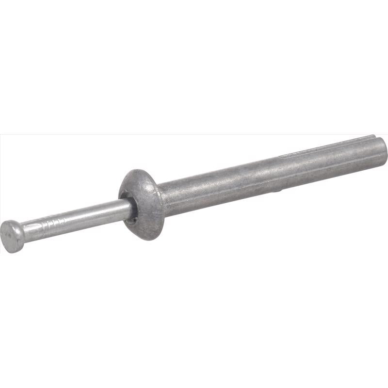 Hillman 1/4 in. D X 2 in. L Zinc Round Head Hammer Drive Anchor 100 pk ...