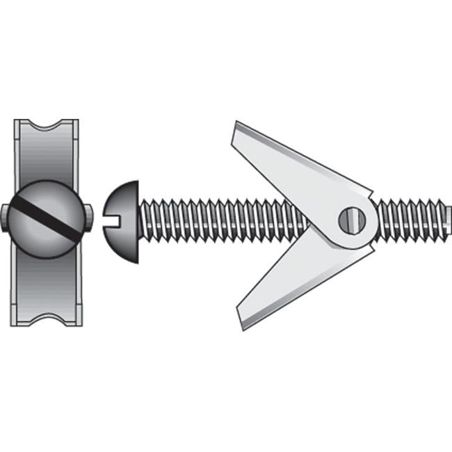 Hillman 1/4 in. D X 4 in. L Round Steel Toggle Bolt 1 pk - Walmart.com