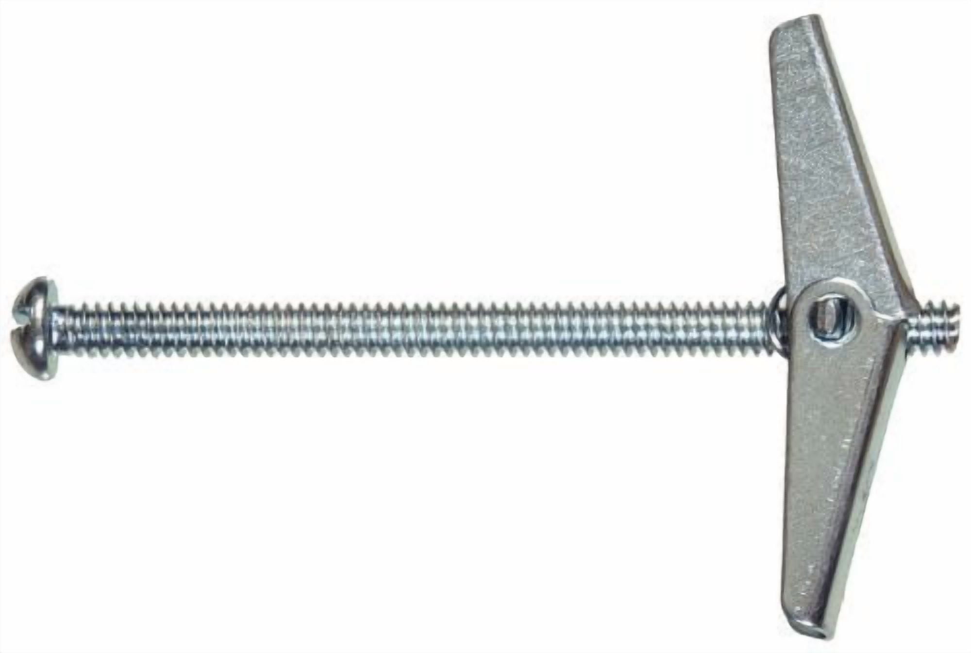 Hillman 1/4 in. Dia. x 3 in. L Round Steel Toggle Bolt 6 pk - Walmart.com