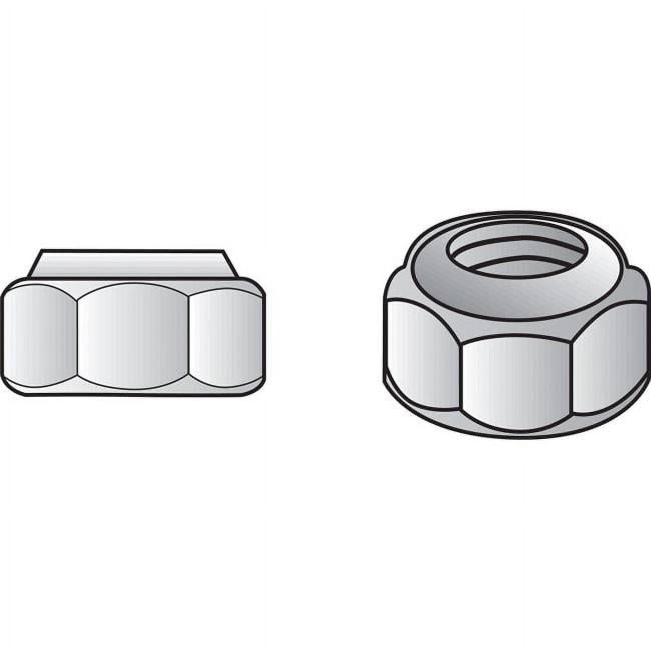 Hillman #10 24 tpi Stainless Steel Course Thread Nylon Insert Lock Nut ...