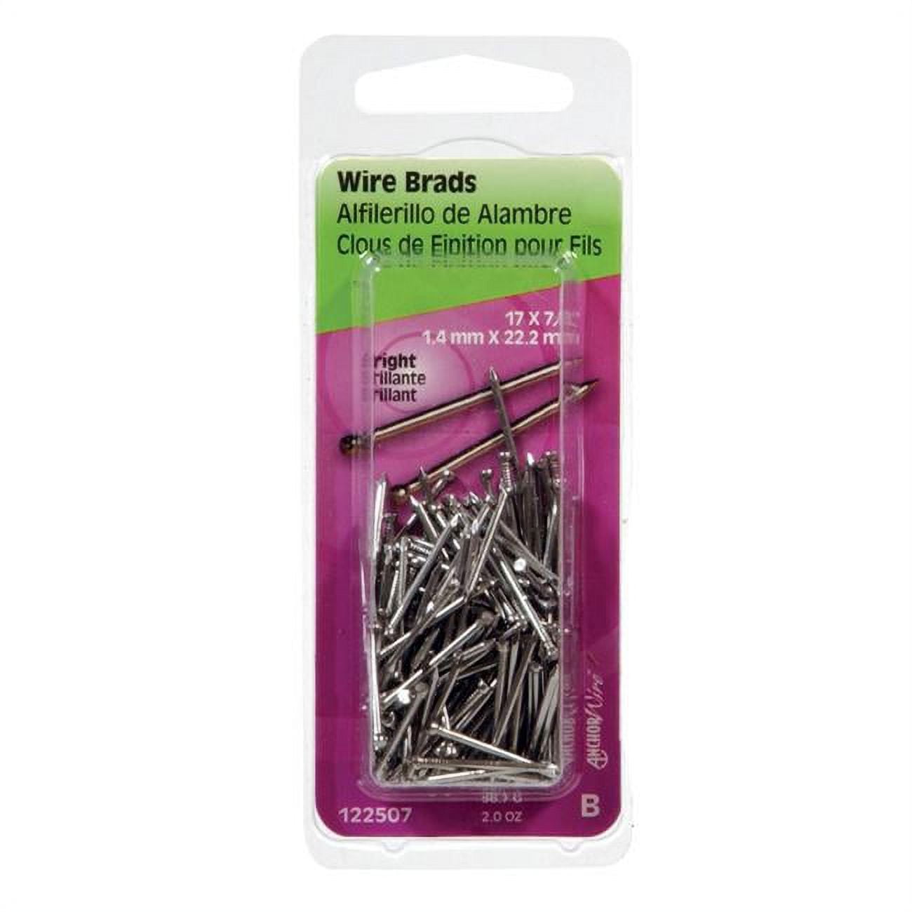 Hillman 122507 Wire Brad Nail, 7/8 in, Steel, Bright - Walmart.com