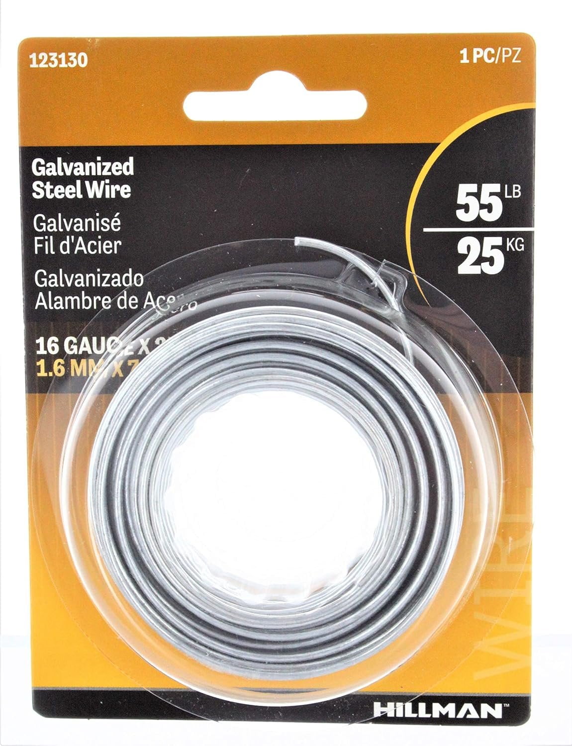 Hillman 25 ft. L Galvanized Steel 16 Ga. Wire - Walmart.com