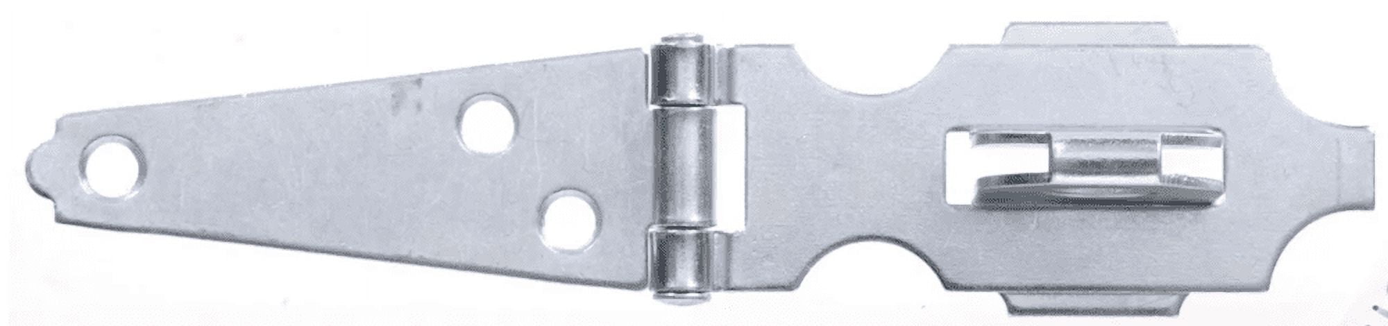 Hardware Essentials 851393 Fixed Staple Zinc Hinge Hasp, 3 in ...