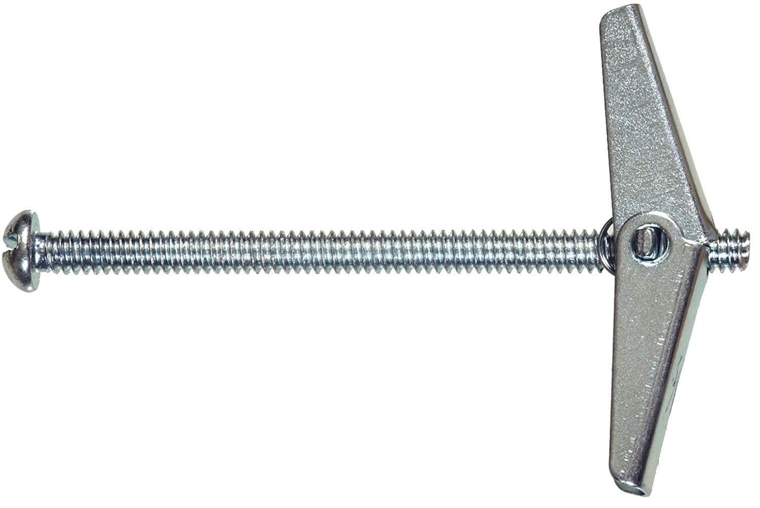 Hillman 370051 Round Head Toggle Bolt, 3/16 x 2", 50-Pack, Each ...