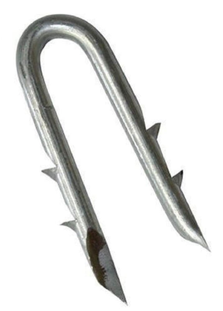 Hillman 461864 Fas-n-Tite 1-1/2" Galvanized Barbed Fence Staple 8 Gauge ...