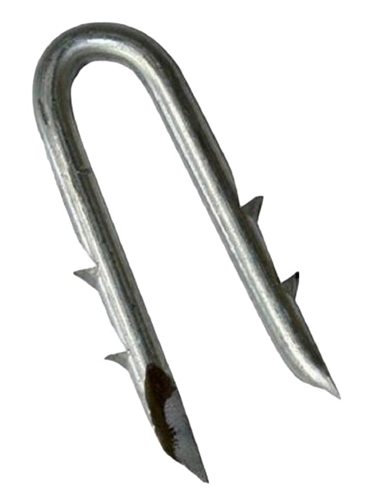 Hillman 461869 2-1/2" Fas-N-Tite Galvanized Double Barbed Fence Staple ...