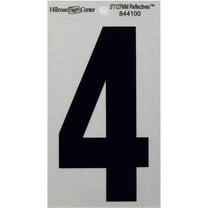 Hillman Group 844102 5 in. Black & Silver Reflective Mylar Square Cut ...