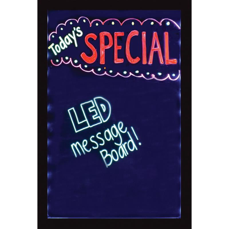 Hillman 5028979 Plastic Indoor & Outdoor LED Message Board, Black ...