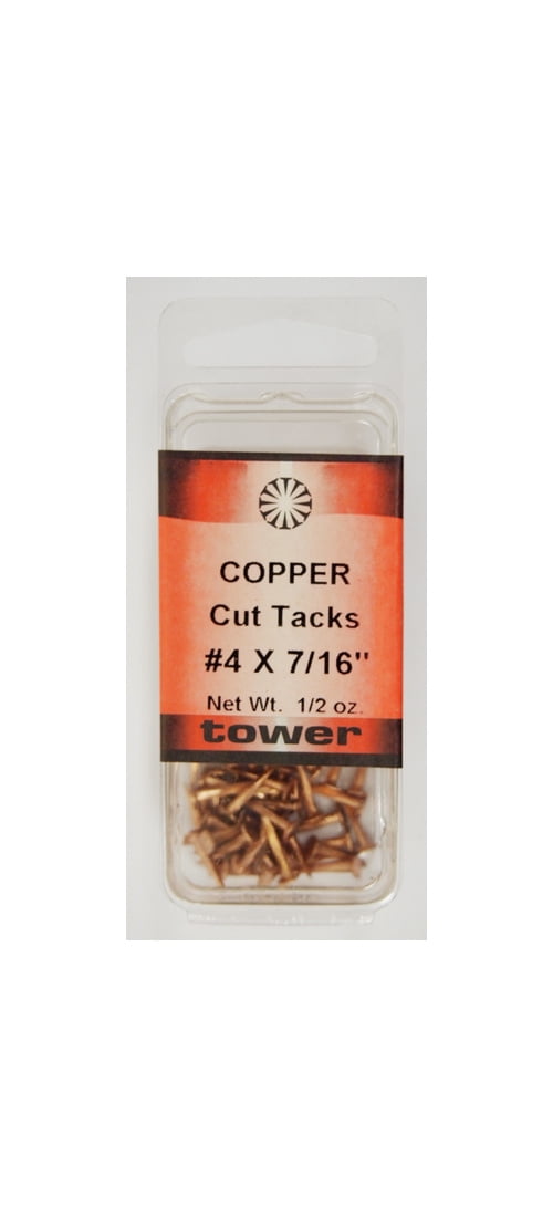 Hillman 52831 0.5 oz No.4 Copper Tacks - Walmart.com