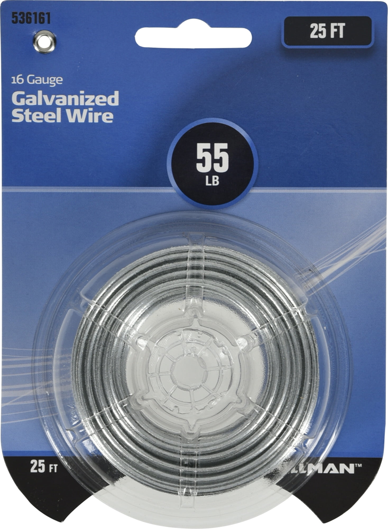 Hillman 536161 Galvanized Hobby Wire, Steel, 16 Gauge, 25' - Walmart.com