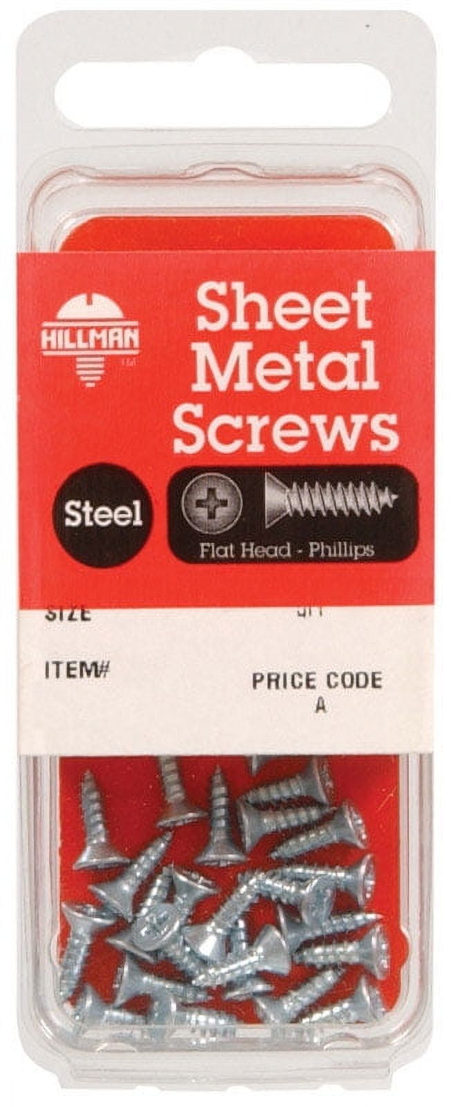 Hillman 5573 12 x 2 in. Zinc Plated Steel Screws- pack of 10 - Walmart ...