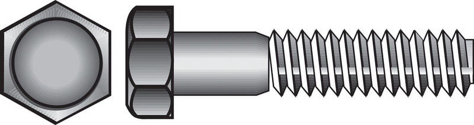 Hillman 7/16" Zinc Plated Steel Hex Bolt - Walmart.com