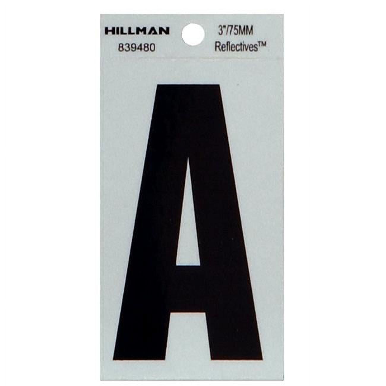 Hillman 839480 Reflective Adhesive House Address Letter A,Thin Cut ...