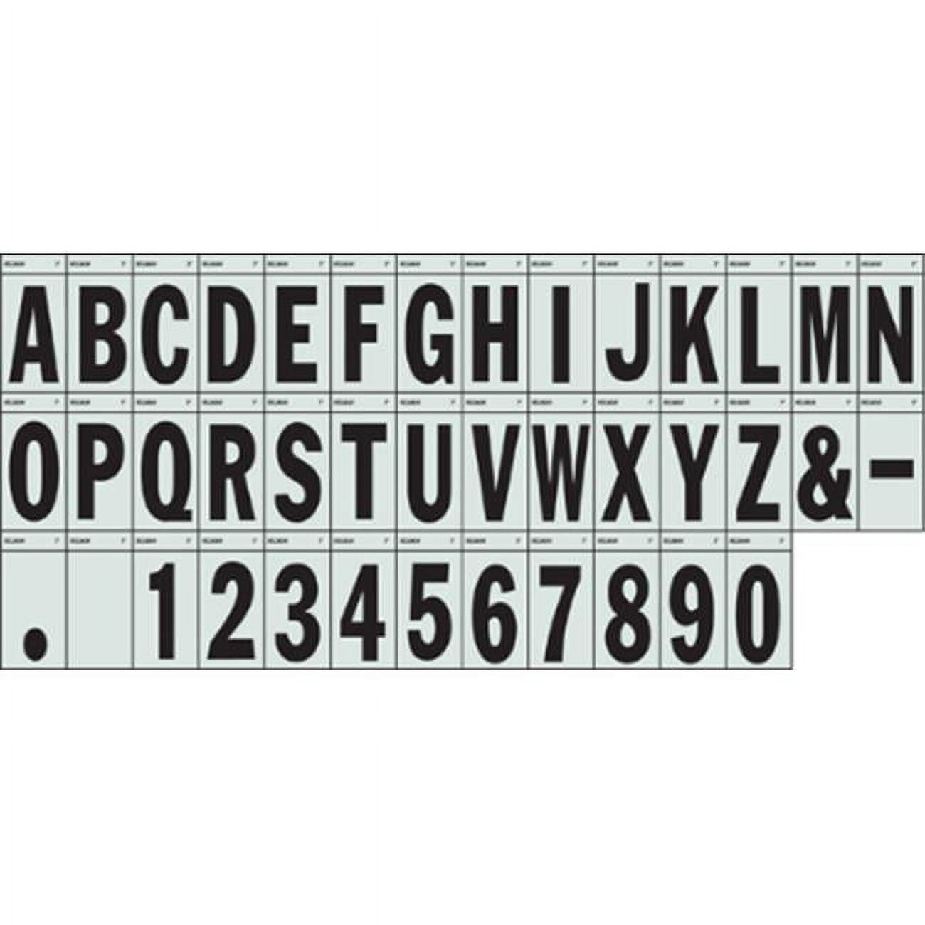 Hillman 839508 3 in. Black on Silver Reflective Square-Cut Letter O ...