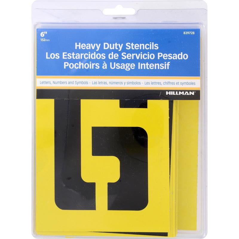 Hillman 839728 Heavy Duty Stencil Set, Card Stock - Walmart.com