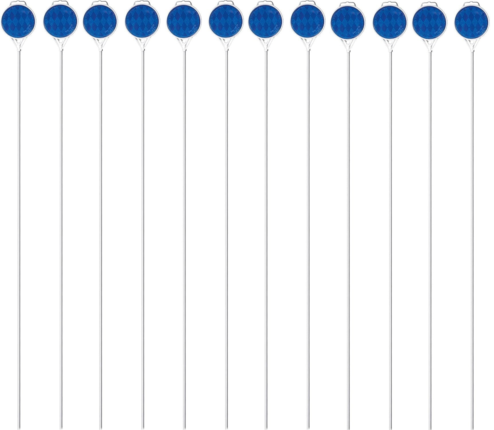 Hillman 840068 36" Blue Aluminum Driveway Marking Reflectors - Quantity ...