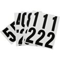 Hillman 843445 Reflective Adhesive Mailbox Number Pack, 3", Black and ...