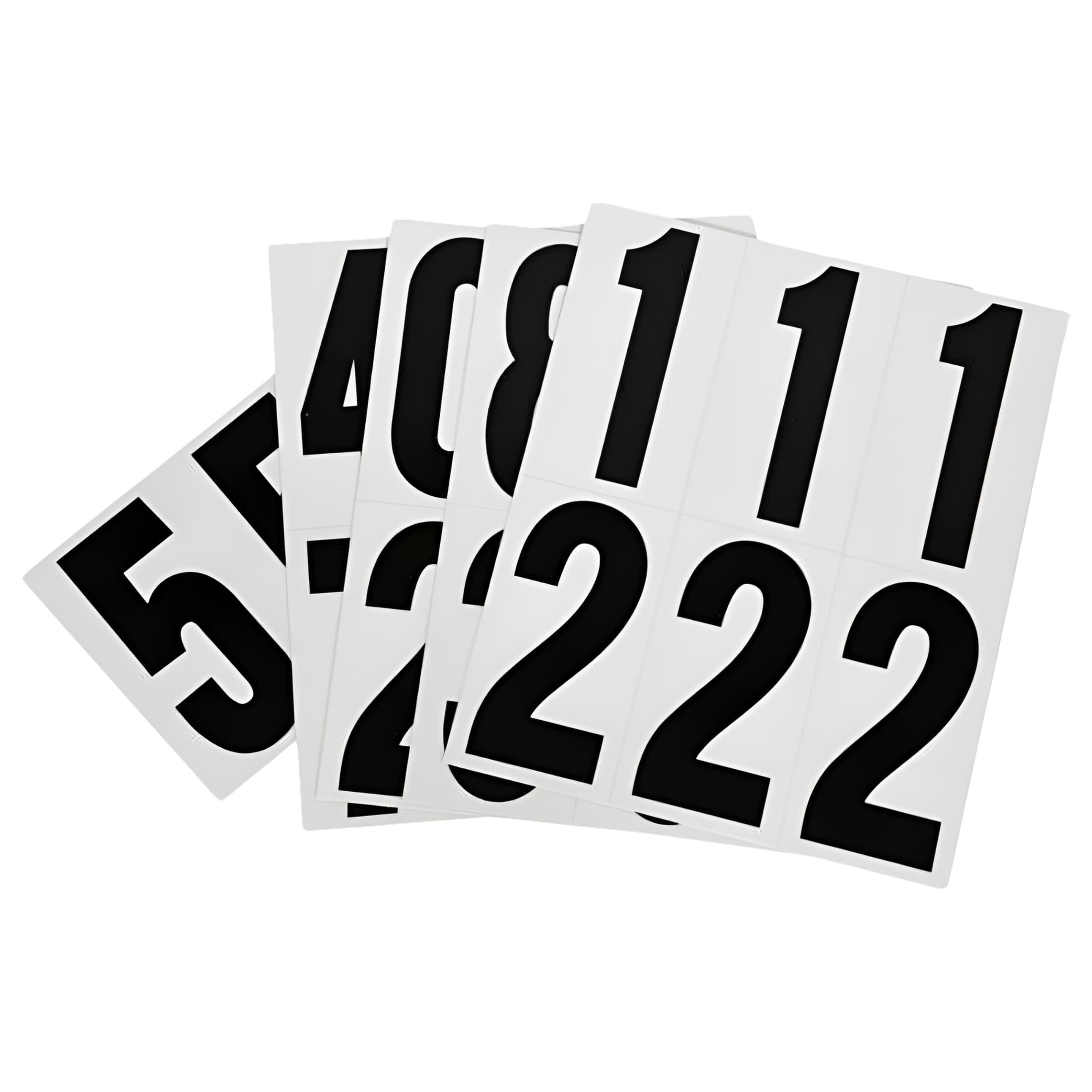 "Hillman Reflective Adhesive Mailbox Number Pack, 3"", Black and White ...