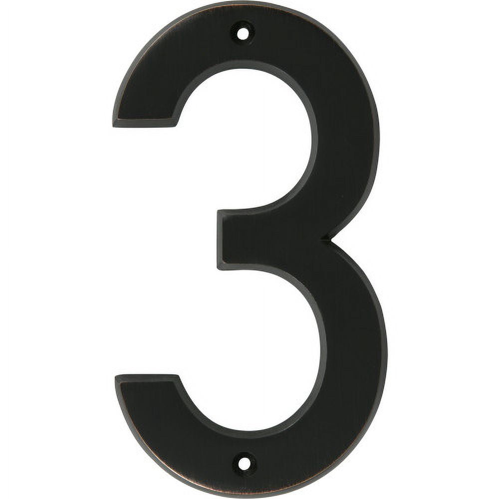 Hillman 844633 Distinctions House Number 3 Old World Bronze (6 ...