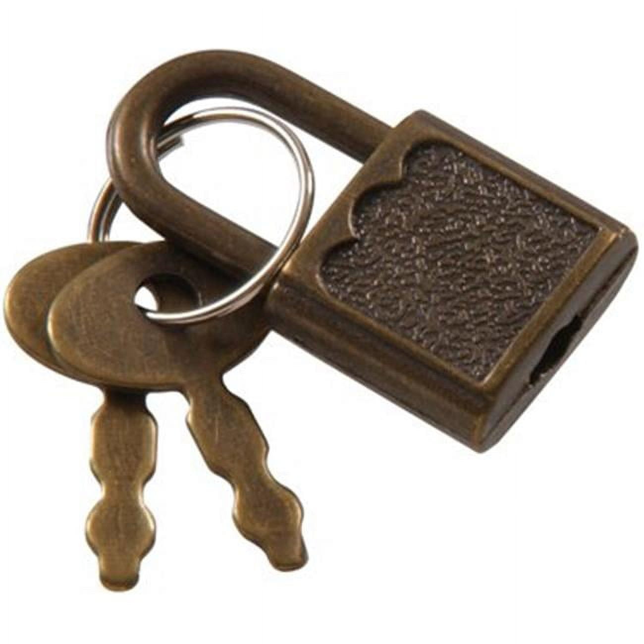 Hillman 853016 Antique Brass Padlock - Walmart.com